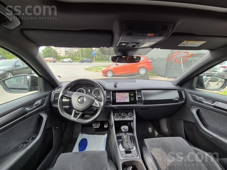 Black Skoda Kodiaq 2018 in Riga, with an engine capacity of 2.00 L and mileage of 193 thousand km for 23490 €, photo 12 on AUTOMOTO.COM.LV