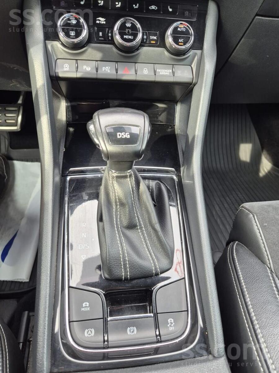Black Skoda Kodiaq 2018 in Riga, with an engine capacity of 2.00 L and mileage of 193 thousand km for 23490 €, photo 17 on AUTOMOTO.COM.LV