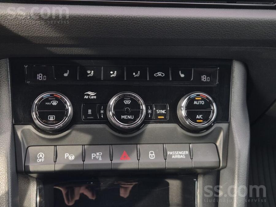 Black Skoda Kodiaq 2018 in Riga, with an engine capacity of 2.00 L and mileage of 193 thousand km for 23490 €, photo 18 on AUTOMOTO.COM.LV