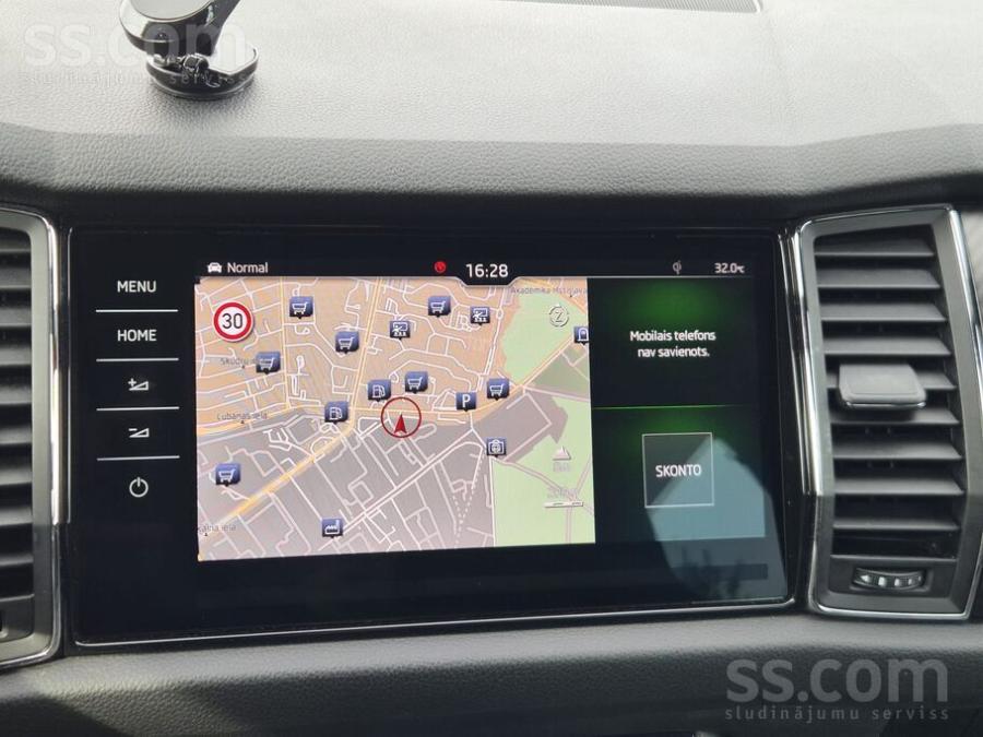 Black Skoda Kodiaq 2018 in Riga, with an engine capacity of 2.00 L and mileage of 193 thousand km for 23490 €, photo 25 on AUTOMOTO.COM.LV