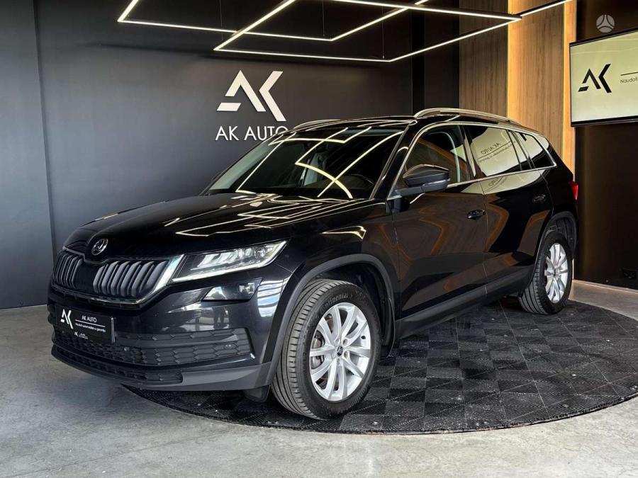 Black Skoda Kodiaq 2018 in Kaunas, with an engine capacity of 1.97 L and mileage of 199 thousand km for 18990 €, photo 7 on AUTOMOTO.COM.LV