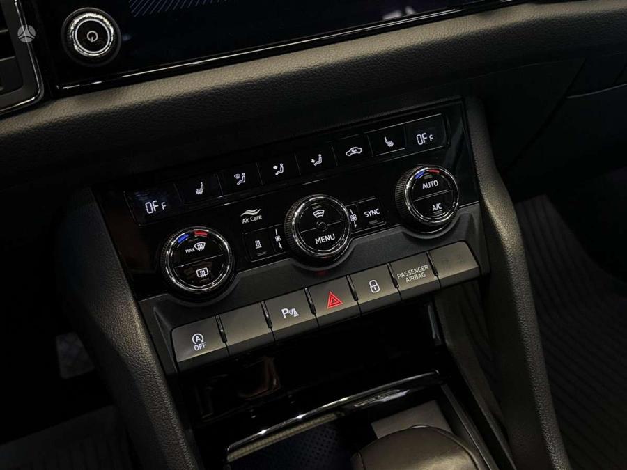Black Skoda Kodiaq 2018 in Kaunas, with an engine capacity of 1.97 L and mileage of 199 thousand km for 18990 €, photo 21 on AUTOMOTO.COM.LV