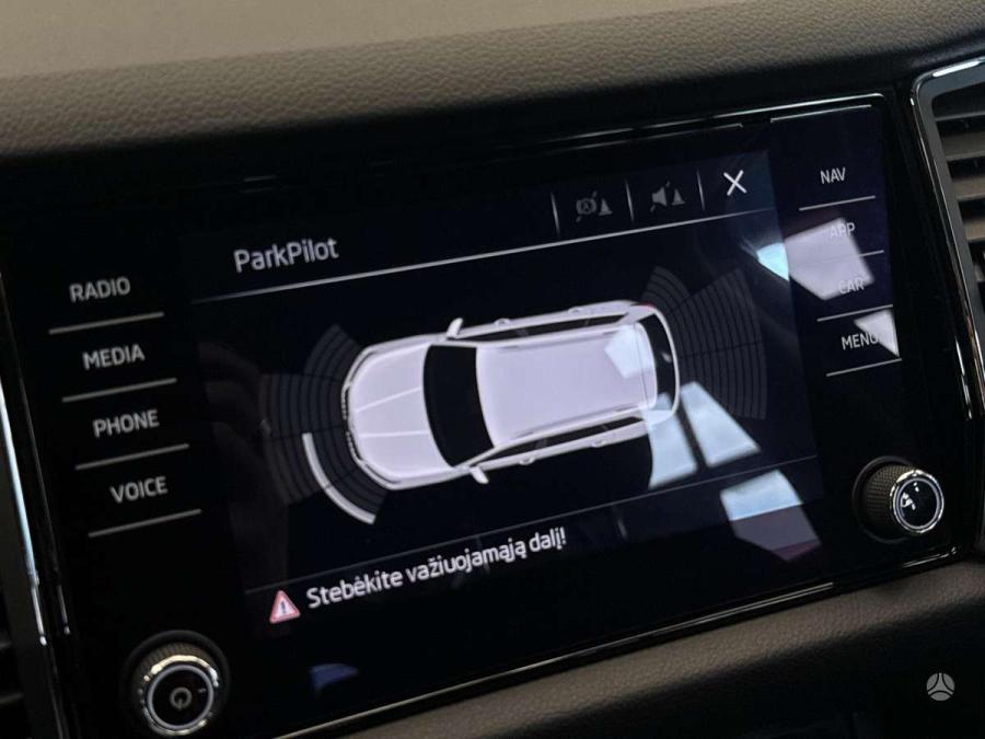 Black Skoda Kodiaq 2018 in Kaunas, with an engine capacity of 1.97 L and mileage of 199 thousand km for 18990 €, photo 28 on AUTOMOTO.COM.LV