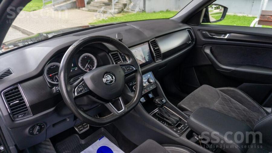 Черный Шкода Kodiaq 2018 в Рига, объемом двигателя 2.00 л и пробегом 193 тыс. км за 23490 €, фото 11 на AUTOMOTO.COM.LV