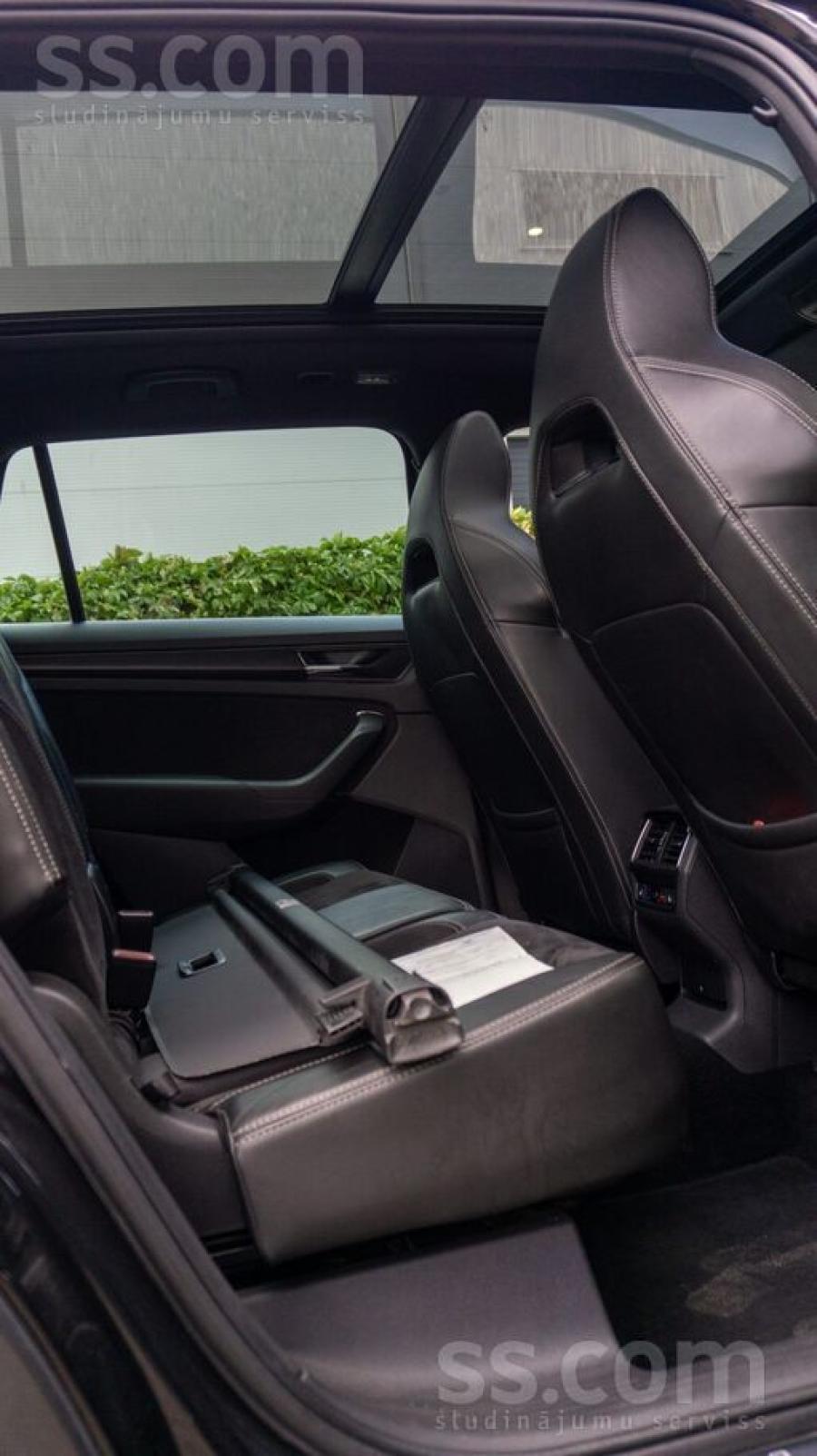 Black Skoda Kodiaq 2018 in Riga, with an engine capacity of 2.00 L and mileage of 193 thousand km for 22190 €, photo 31 on AUTOMOTO.COM.LV