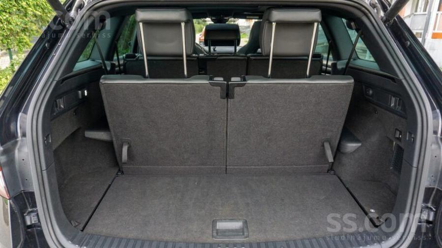 Black Skoda Kodiaq 2018 in Riga, with an engine capacity of 2.00 L and mileage of 193 thousand km for 22190 €, photo 33 on AUTOMOTO.COM.LV
