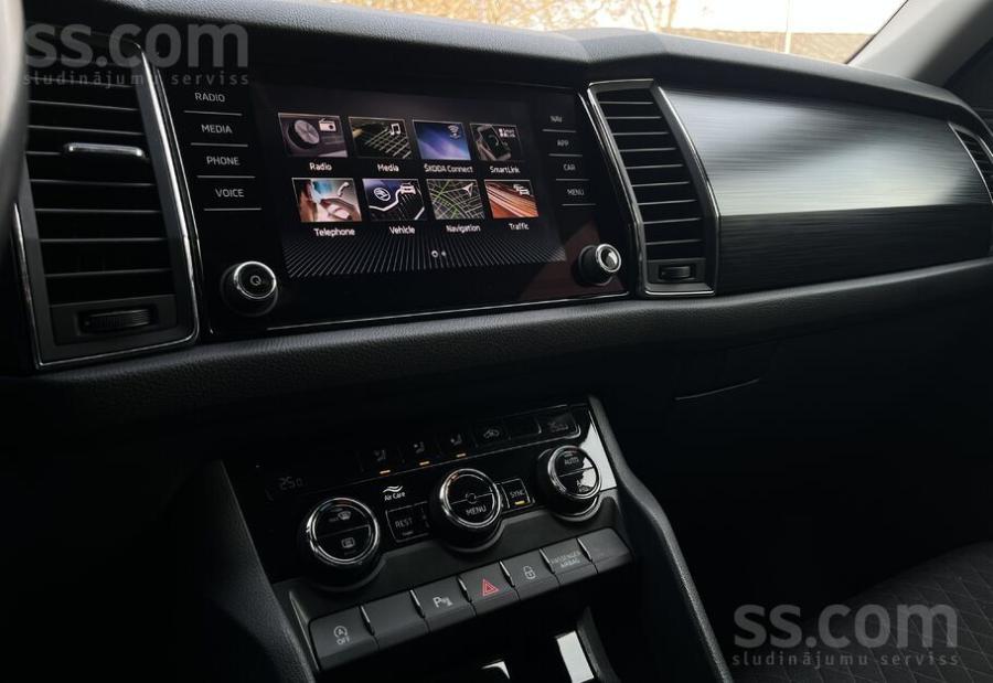 Черный Шкода Kodiaq 2019 в Елгава, объемом двигателя 1.50 л и пробегом 170 тыс. км за 17590 €, фото 23 на AUTOMOTO.COM.LV