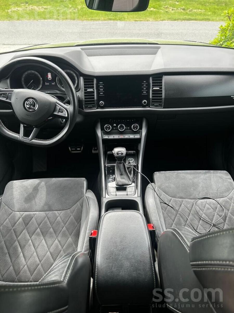 Черный Шкода Kodiaq 2019 в Рига, объемом двигателя 2.00 л и пробегом 221 тыс. км за 18500 €, фото 7 на AUTOMOTO.COM.LV