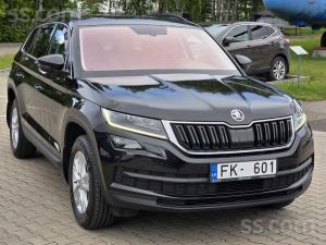 Black Skoda Kodiaq 2019 in Riga, with an engine capacity of 2.00 L and mileage of 116 thousand km for 20200 €, photo  on AUTOMOTO.COM.LV