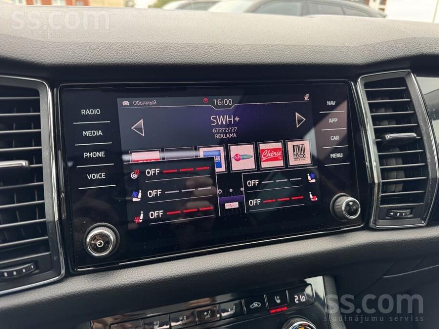 Черный Шкода Kodiaq 2019 в Елгава, объемом двигателя 2.00 л и пробегом 0 тыс. км за 18500 €, фото 15 на AUTOMOTO.COM.LV