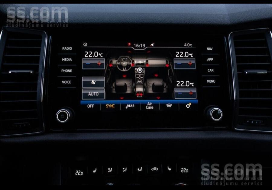 Черный Шкода Kodiaq 2019 в Рига, объемом двигателя 2.00 л и пробегом 160 тыс. км за 25200 €, фото 9 на AUTOMOTO.COM.LV