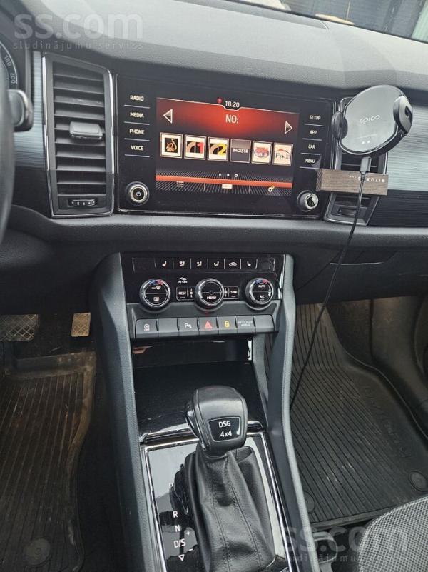Черный Шкода Kodiaq 2019 в Рига, объемом двигателя 2.00 л и пробегом 107 тыс. км за 20500 €, фото 6 на AUTOMOTO.COM.LV