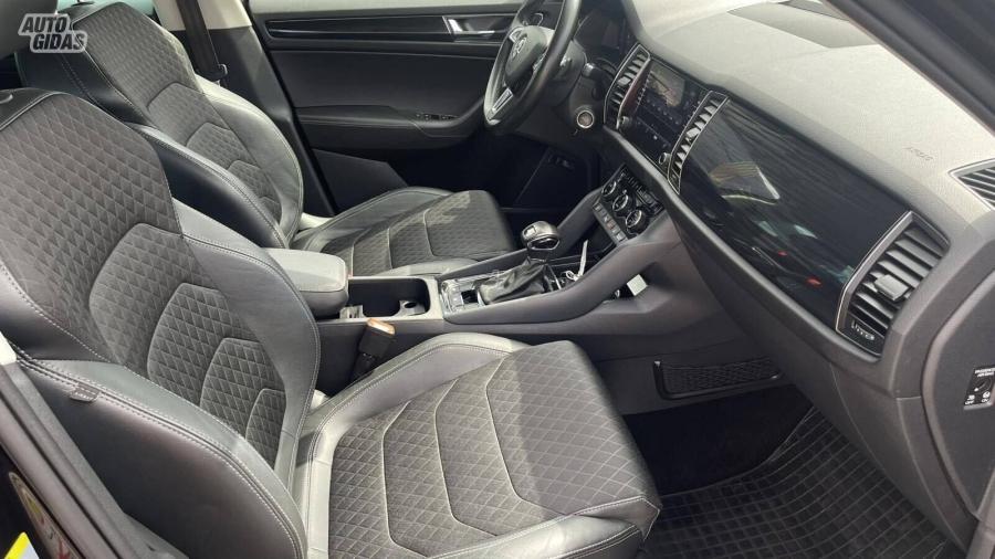Black Skoda Kodiaq 2019 in Marijampole, with an engine capacity of 2.00 L and mileage of 244 thousand km for 16900 €, photo 12 on AUTOMOTO.COM.LV