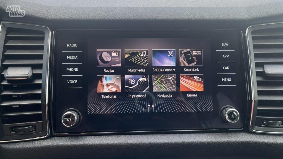 Black Skoda Kodiaq 2019 in Marijampole, with an engine capacity of 2.00 L and mileage of 244 thousand km for 16900 €, photo 30 on AUTOMOTO.COM.LV