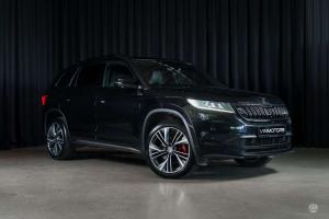 Black Skoda Kodiaq 2019 in Vilnius, with an engine capacity of 1.97 L and mileage of 156 thousand km for 24998 €, photo 4 on AUTOMOTO.COM.LV