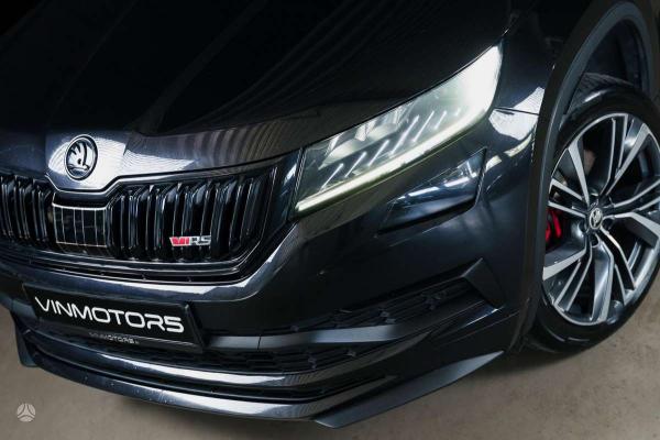 Black Skoda Kodiaq 2019 in Vilnius, with an engine capacity of 1.97 L and mileage of 156 thousand km for 24998 €, photo 7 on AUTOMOTO.COM.LV