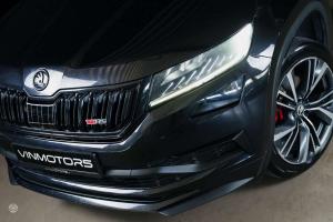 Black Skoda Kodiaq 2019 in Vilnius, with an engine capacity of 1.97 L and mileage of 156 thousand km for 24998 €, photo 8 on AUTOMOTO.COM.LV