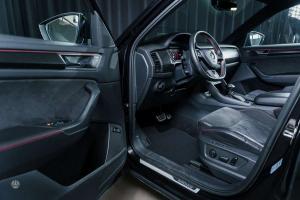 Black Skoda Kodiaq 2019 in Vilnius, with an engine capacity of 1.97 L and mileage of 156 thousand km for 24998 €, photo 14 on AUTOMOTO.COM.LV