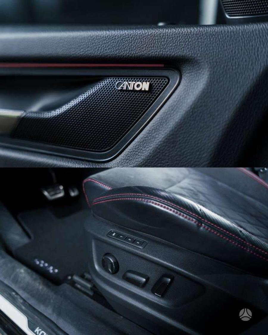 Black Skoda Kodiaq 2019 in Vilnius, with an engine capacity of 1.97 L and mileage of 156 thousand km for 24998 €, photo 16 on AUTOMOTO.COM.LV