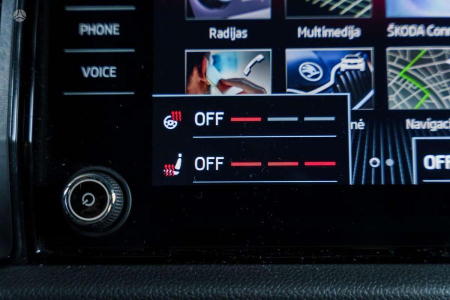 Black Skoda Kodiaq 2019 in Vilnius, with an engine capacity of 1.97 L and mileage of 156 thousand km for 24998 €, photo 23 on AUTOMOTO.COM.LV