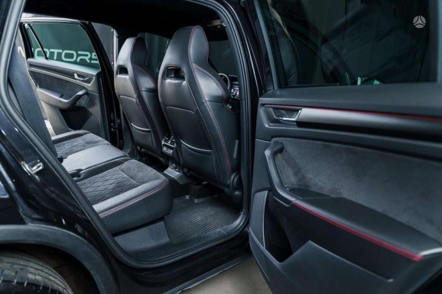 Black Skoda Kodiaq 2019 in Vilnius, with an engine capacity of 1.97 L and mileage of 156 thousand km for 24998 €, photo 29 on AUTOMOTO.COM.LV