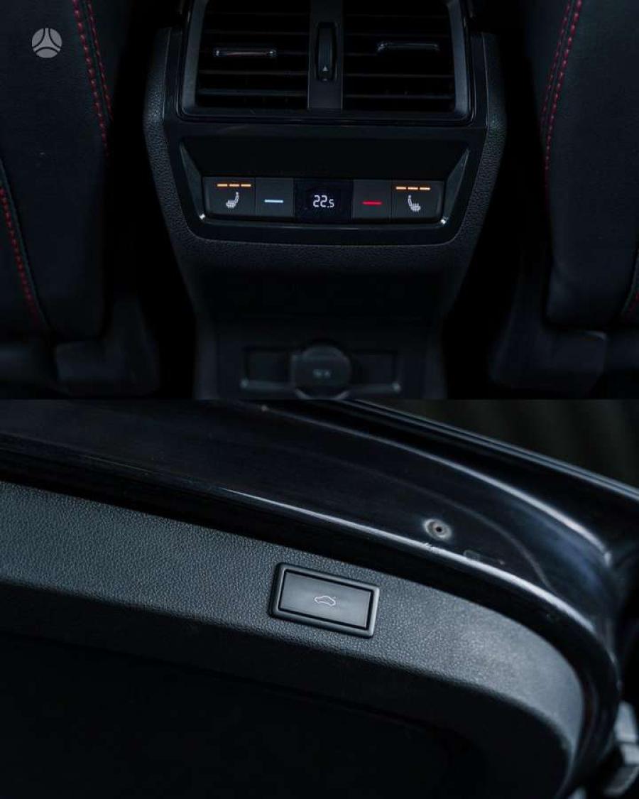 Black Skoda Kodiaq 2019 in Vilnius, with an engine capacity of 1.97 L and mileage of 156 thousand km for 24998 €, photo 30 on AUTOMOTO.COM.LV