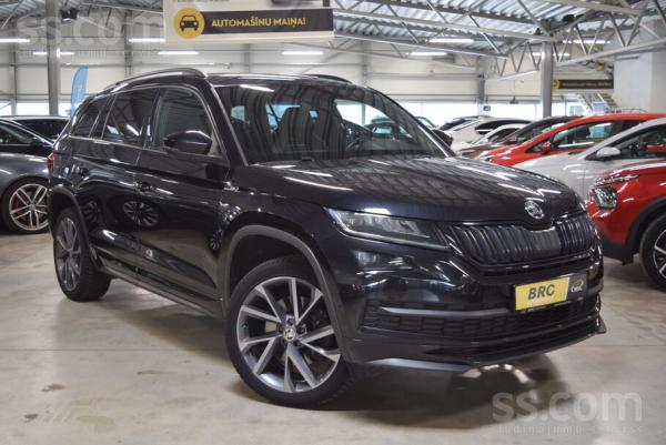 Черный Шкода Kodiaq 2019 в Рига, объемом двигателя 2.00 л и пробегом 125 тыс. км за 24500 €, фото 1 на AUTOMOTO.COM.LV