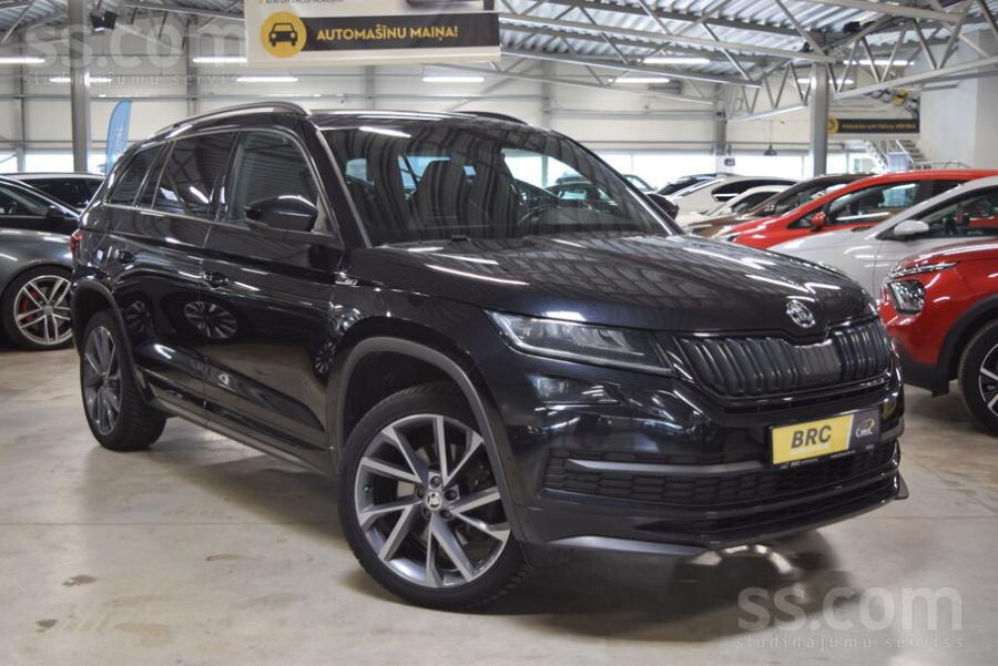 Melns Skoda Kodiaq 2019 Rīga, ar dzinēja tilpumu 2.00 L un nobraukumu 125 tūkst. km par 24500 €, foto 1 vietnē AUTOMOTO.COM.LV