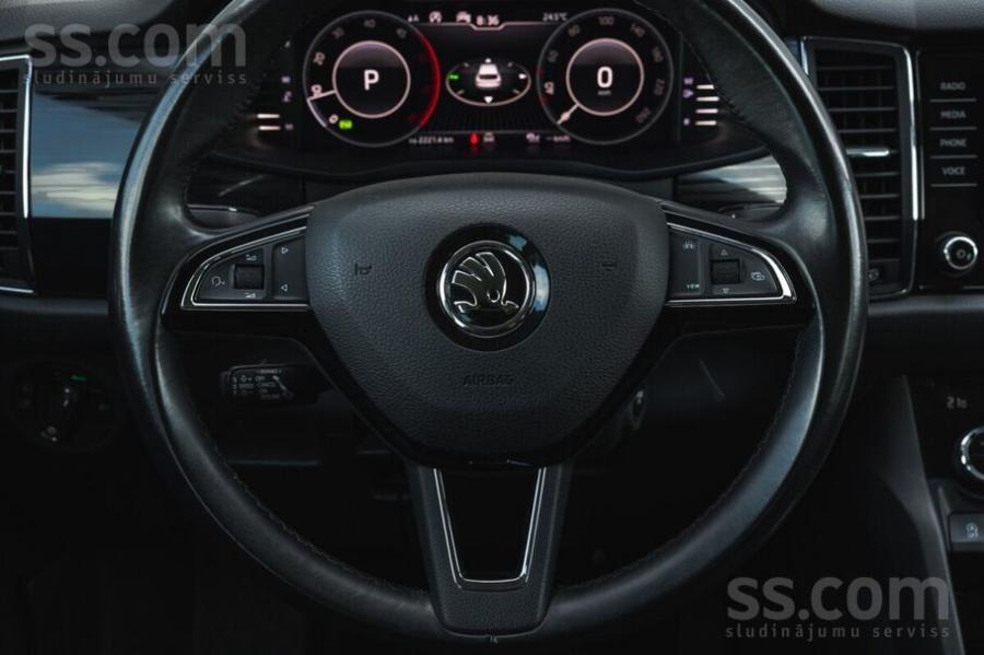Melns Skoda Kodiaq 2019 Ventspils, ar dzinēja tilpumu 2.00 L un nobraukumu 156 tūkst. km par 24650 €, foto 19 vietnē AUTOMOTO.COM.LV