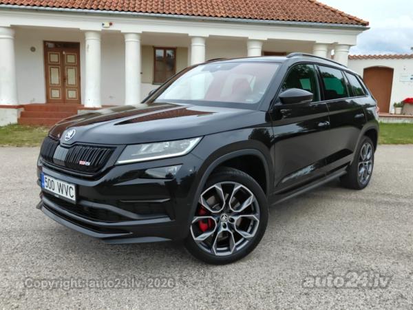 Melns Skoda Kodiaq 2019 Tartu, ar dzinēja tilpumu 2.00 L un nobraukumu 185 tūkst. km par 27999 €, foto  vietnē AUTOMOTO.COM.LV