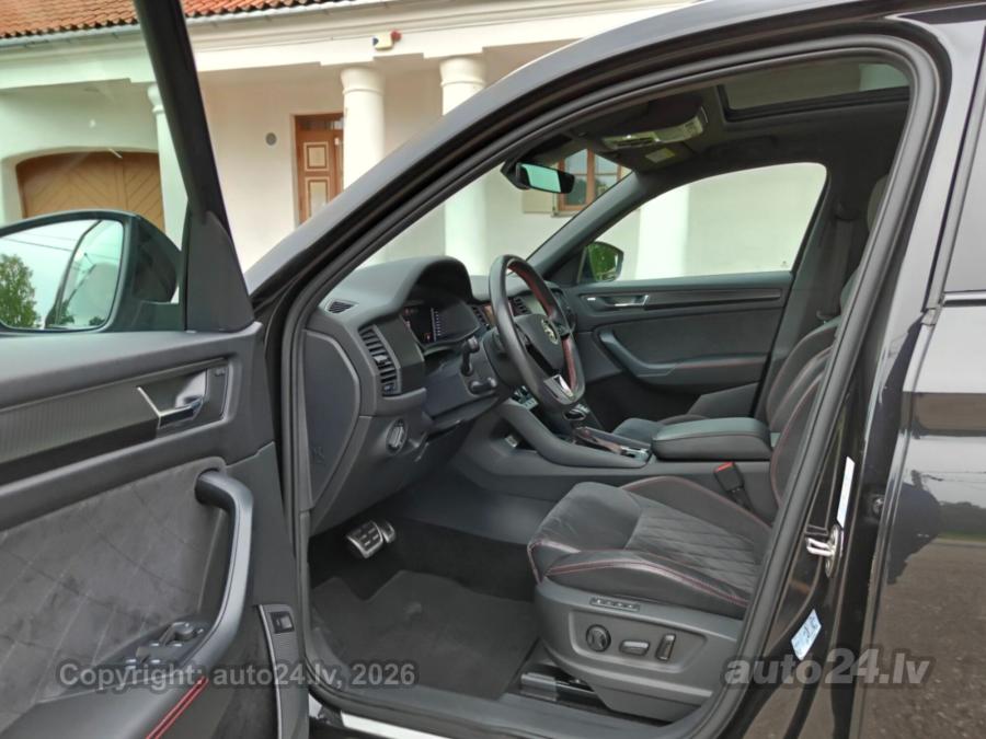 Black Skoda Kodiaq 2019 in Tartu, with an engine capacity of 2.00 L and mileage of 185 thousand km for 27999 €, photo 11 on AUTOMOTO.COM.LV