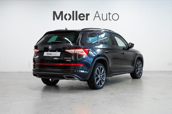 Black Skoda Kodiaq 2019 in Vilnius, with an engine capacity of 2.00 L and mileage of 221 thousand km for 24900 €, photo 4 on AUTOMOTO.COM.LV