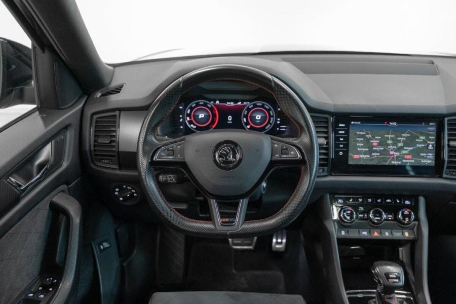Black Skoda Kodiaq 2019 in Vilnius, with an engine capacity of 2.00 L and mileage of 221 thousand km for 24900 €, photo 10 on AUTOMOTO.COM.LV