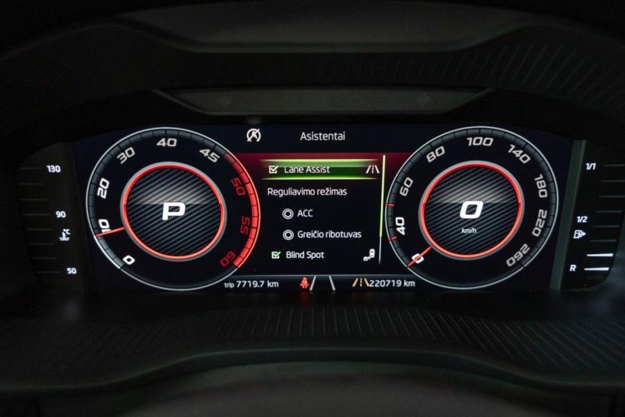 Black Skoda Kodiaq 2019 in Vilnius, with an engine capacity of 2.00 L and mileage of 221 thousand km for 24900 €, photo 11 on AUTOMOTO.COM.LV