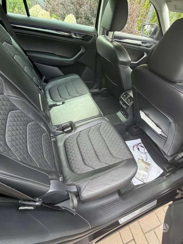 Black Skoda Kodiaq 2019 in Vilnius, with an engine capacity of 1.98 L and mileage of 176 thousand km for 19600 €, photo 10 on AUTOMOTO.COM.LV