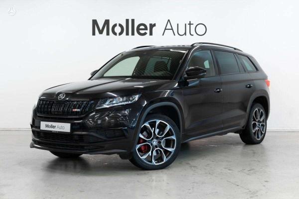 Black Skoda Kodiaq 2019 in Vilnius, with an engine capacity of 2.00 L and mileage of 221 thousand km for 24900 €, photo 1 on AUTOMOTO.COM.LV