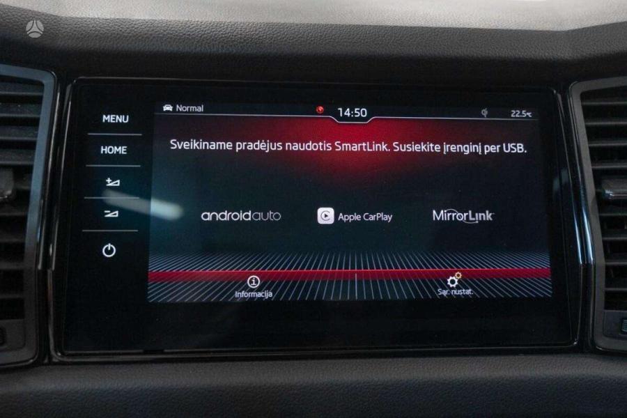 Черный Шкода Kodiaq 2019 в Вильнюс, объемом двигателя 2.00 л и пробегом 221 тыс. км за 24700 €, фото 15 на AUTOMOTO.COM.LV