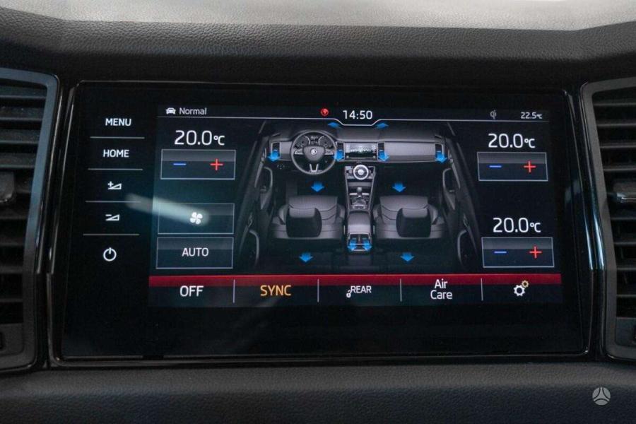 Черный Шкода Kodiaq 2019 в Вильнюс, объемом двигателя 2.00 л и пробегом 221 тыс. км за 24700 €, фото 17 на AUTOMOTO.COM.LV