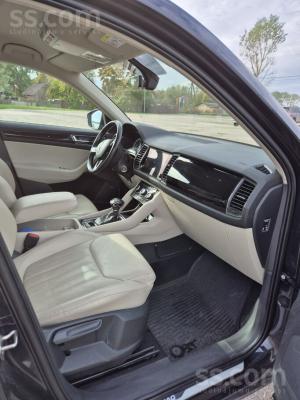 Black Skoda Kodiaq 2019 in Riga, with an engine capacity of 2.00 L and mileage of 158 thousand km for 19600 €, photo 15 on AUTOMOTO.COM.LV