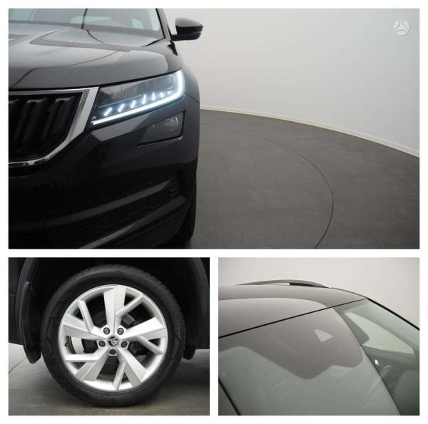 Black Skoda Kodiaq 2020 in Vilnius, with an engine capacity of 1.97 L and mileage of 141 thousand km for 24300 €, photo 8 on AUTOMOTO.COM.LV