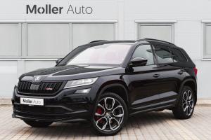 Melns Skoda Kodiaq 2020 Ventspils, ar dzinēja tilpumu 2.00 L un nobraukumu 201 tūkst. km par 24400 €, foto  vietnē AUTOMOTO.COM.LV
