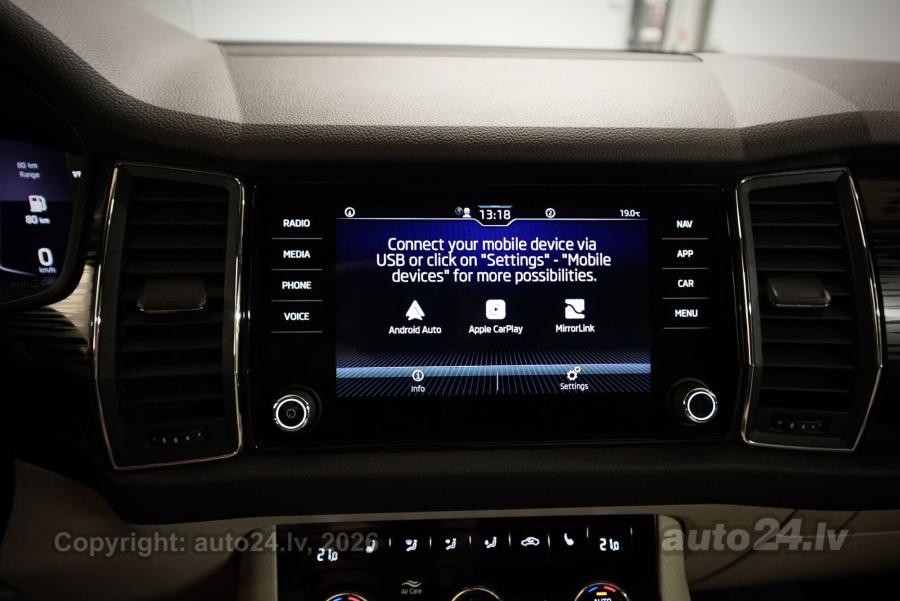 Черный Шкода Kodiaq 2020 в Таллин, объемом двигателя 2.00 л и пробегом 114 тыс. км за 25990 €, фото 19 на AUTOMOTO.COM.LV