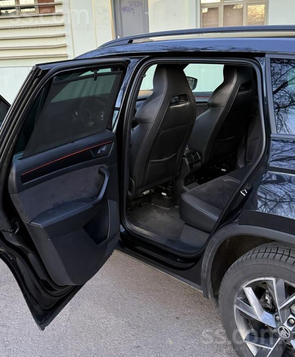 Black Skoda Kodiaq 2020 in Riga, with an engine capacity of 2.00 L and mileage of 78 thousand km for 26000 €, photo 7 on AUTOMOTO.COM.LV