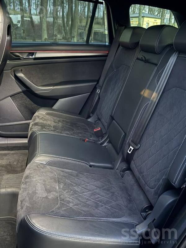 Black Skoda Kodiaq 2020 in Riga, with an engine capacity of 2.00 L and mileage of 78 thousand km for 26000 €, photo 10 on AUTOMOTO.COM.LV