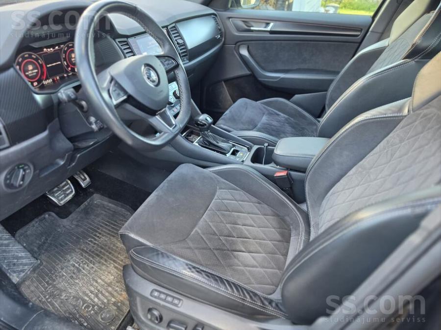 Black Skoda Kodiaq 2020 in Riga, with an engine capacity of 1.50 L and mileage of 69 thousand km for 25900 €, photo 4 on AUTOMOTO.COM.LV