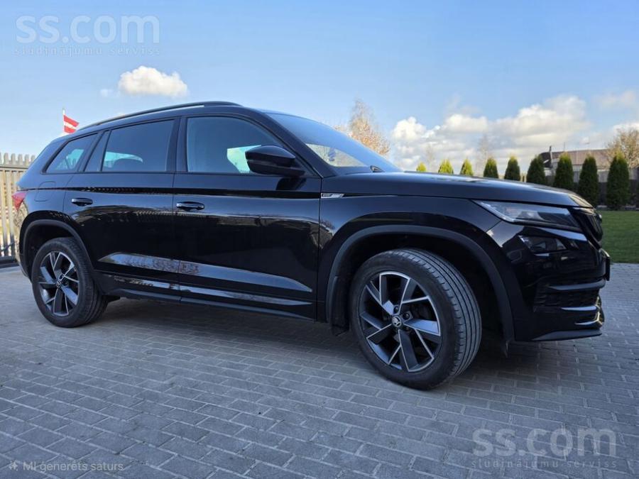 Black Skoda Kodiaq 2020 in Riga, with an engine capacity of 1.50 L and mileage of 69 thousand km for 25900 €, photo 6 on AUTOMOTO.COM.LV