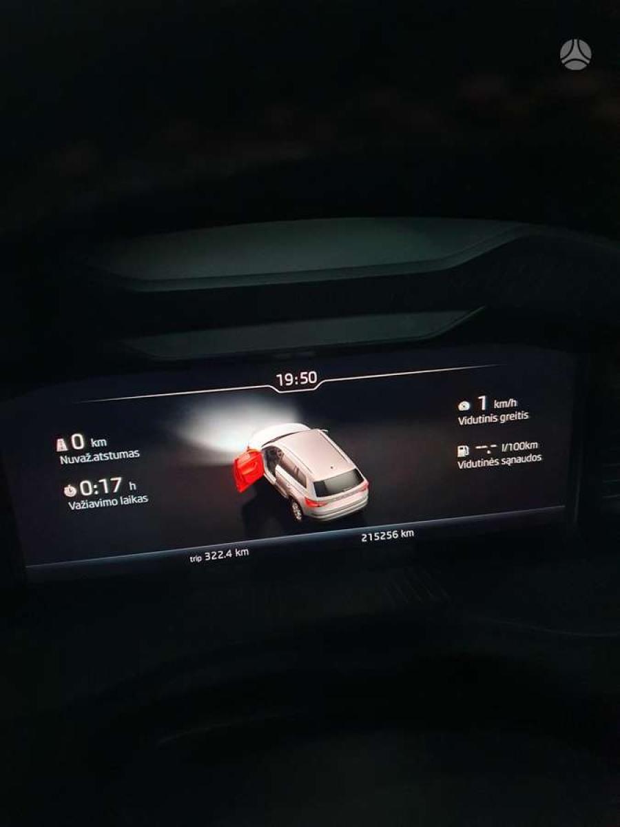 Черный Шкода Kodiaq 2020 в Расейняй, объемом двигателя 1.97 л и пробегом 215 тыс. км за 22700 €, фото 35 на AUTOMOTO.COM.LV
