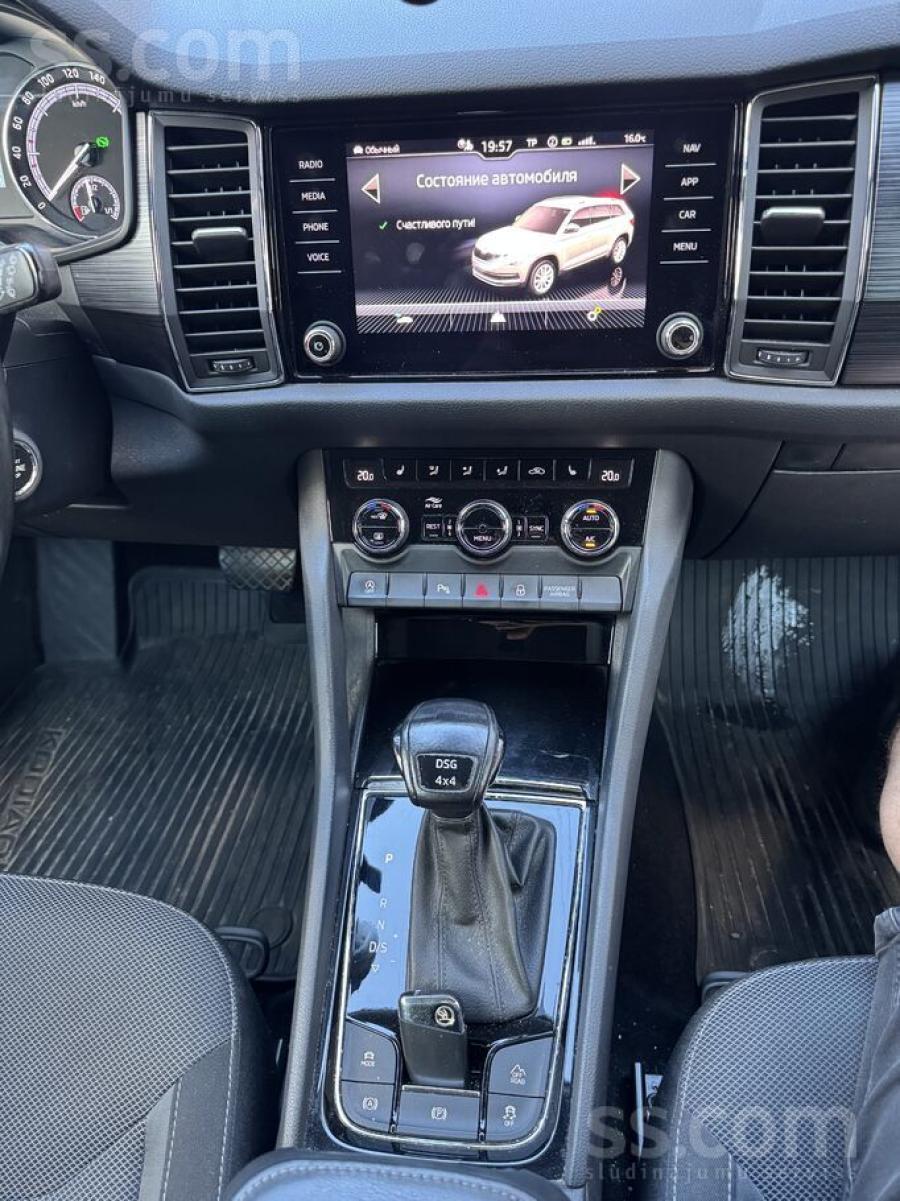 Черный Шкода Kodiaq 2020 в Рига, объемом двигателя 2.00 л и пробегом 139 тыс. км за 21800 €, фото 10 на AUTOMOTO.COM.LV