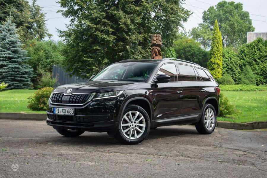 Черный Шкода Kodiaq 2020 в Электренай, объемом двигателя 1.98 л и пробегом 204 тыс. км за 19550 €, фото 4 на AUTOMOTO.COM.LV