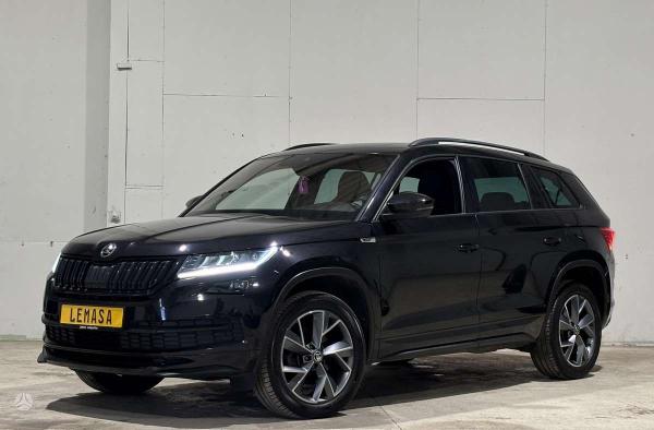 Black Skoda Kodiaq 2020 in Klaipeda, with an engine capacity of 1.97 L and mileage of 224 thousand km for 22999 €, photo 9 on AUTOMOTO.COM.LV